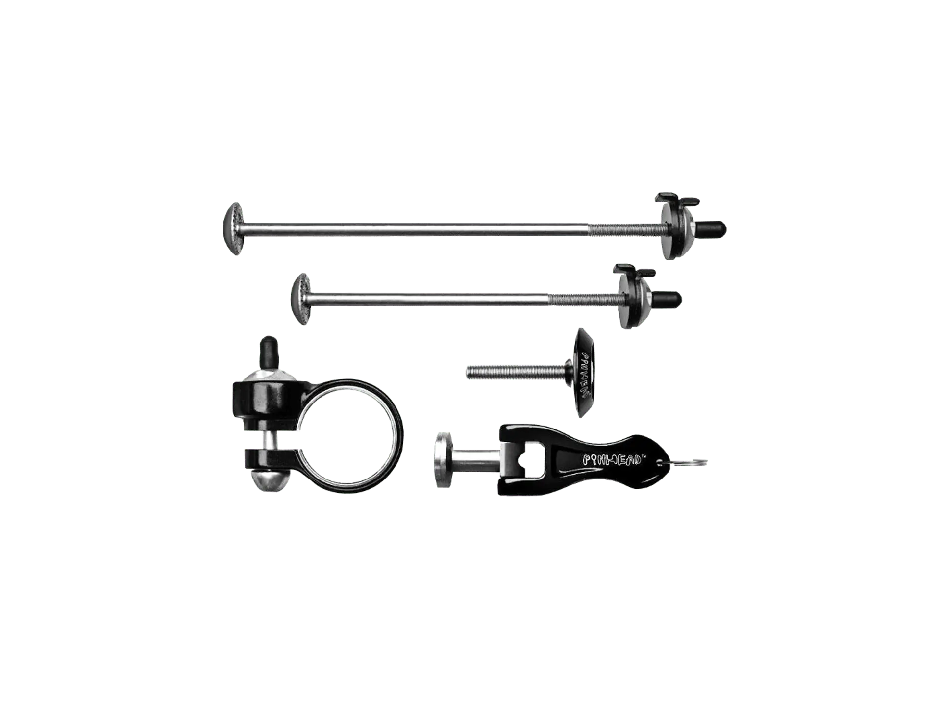 Pinhead Locking Skewer Security Pak 4 Set w/ Seat & Headset ...