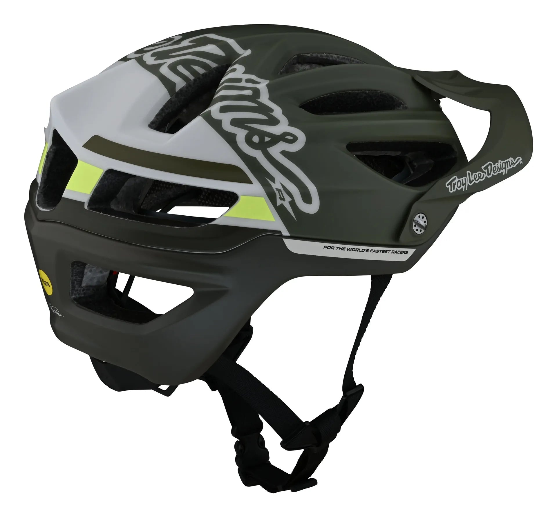 Troy Lee Designs A2 MIPS Helmet Silhuoette Green SM - BIKEFACTORY ...